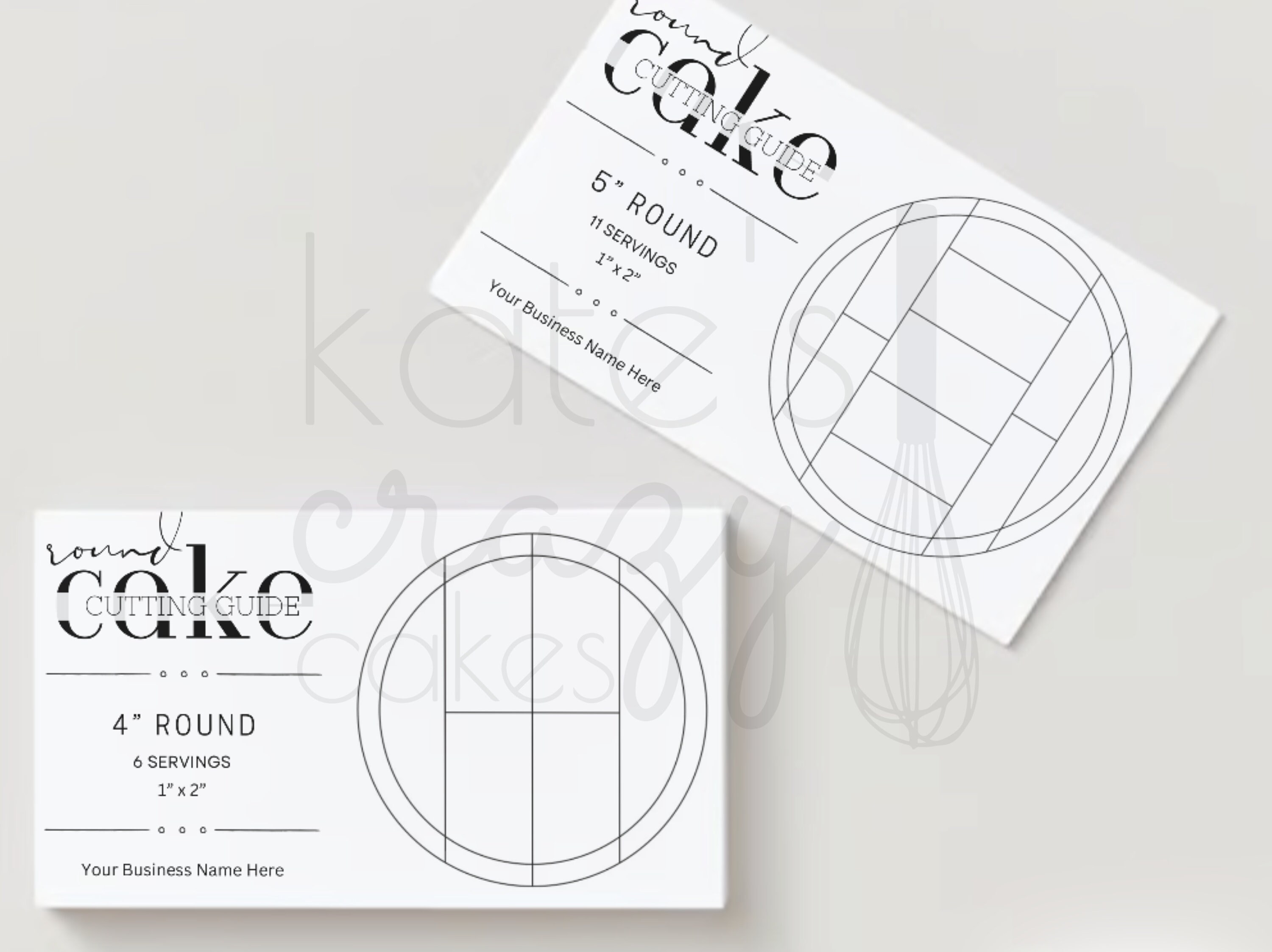 Cake Cutting Cards - Fully Editable Canva Template - Etsy