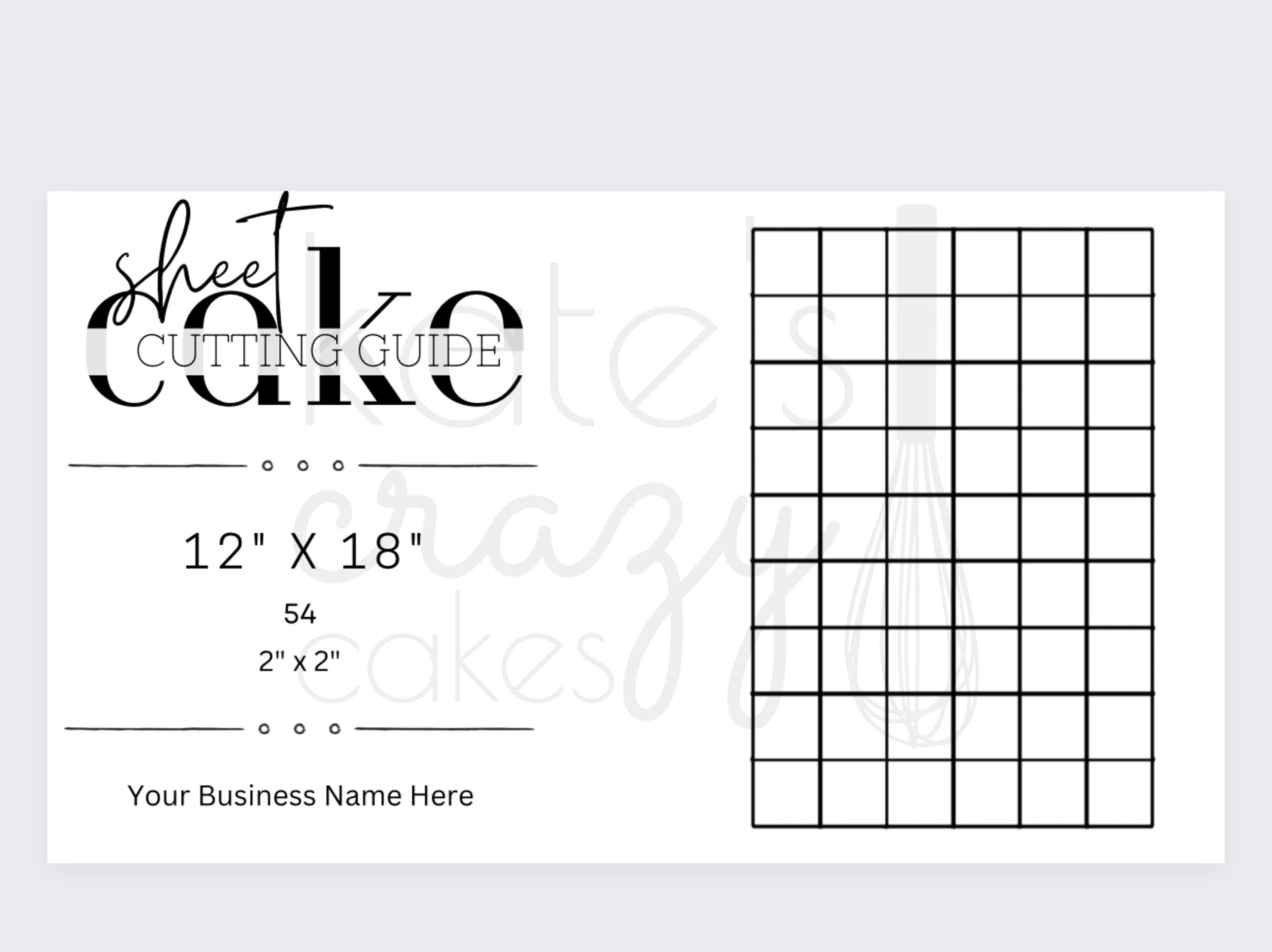 Cake Cutting Cards - Fully Editable Canva Template - Etsy