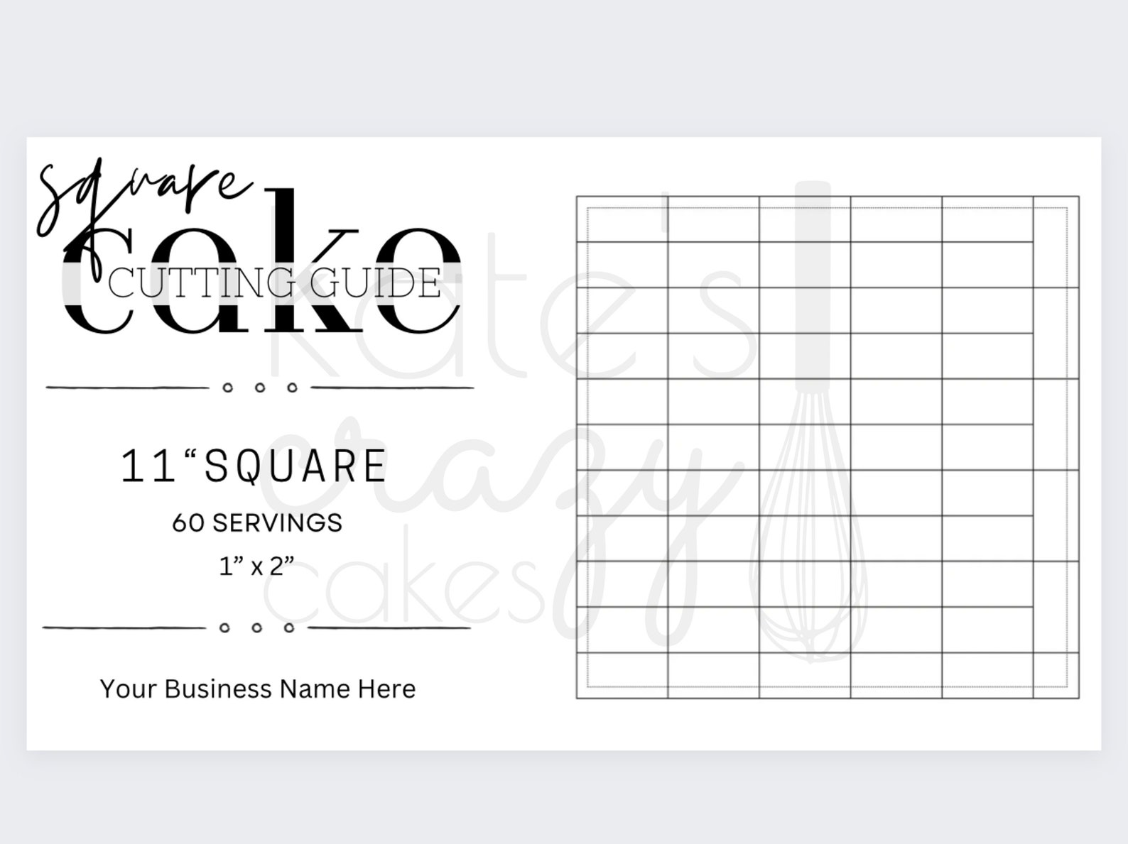 Cake Cutting Cards - Fully Editable Canva Template - Etsy