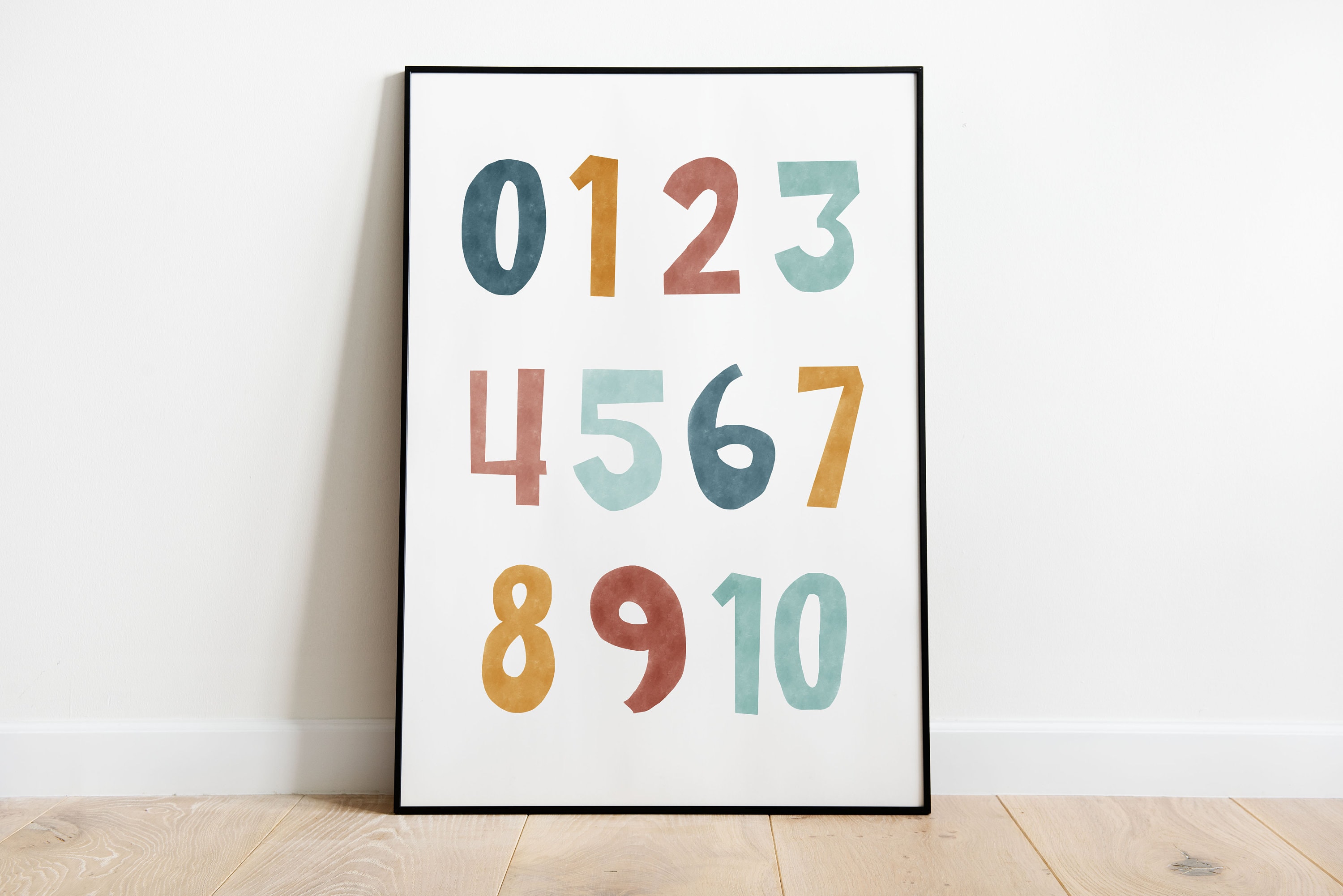 Poster Poster Set Illustration numbers 1-10 Children's | Etsy