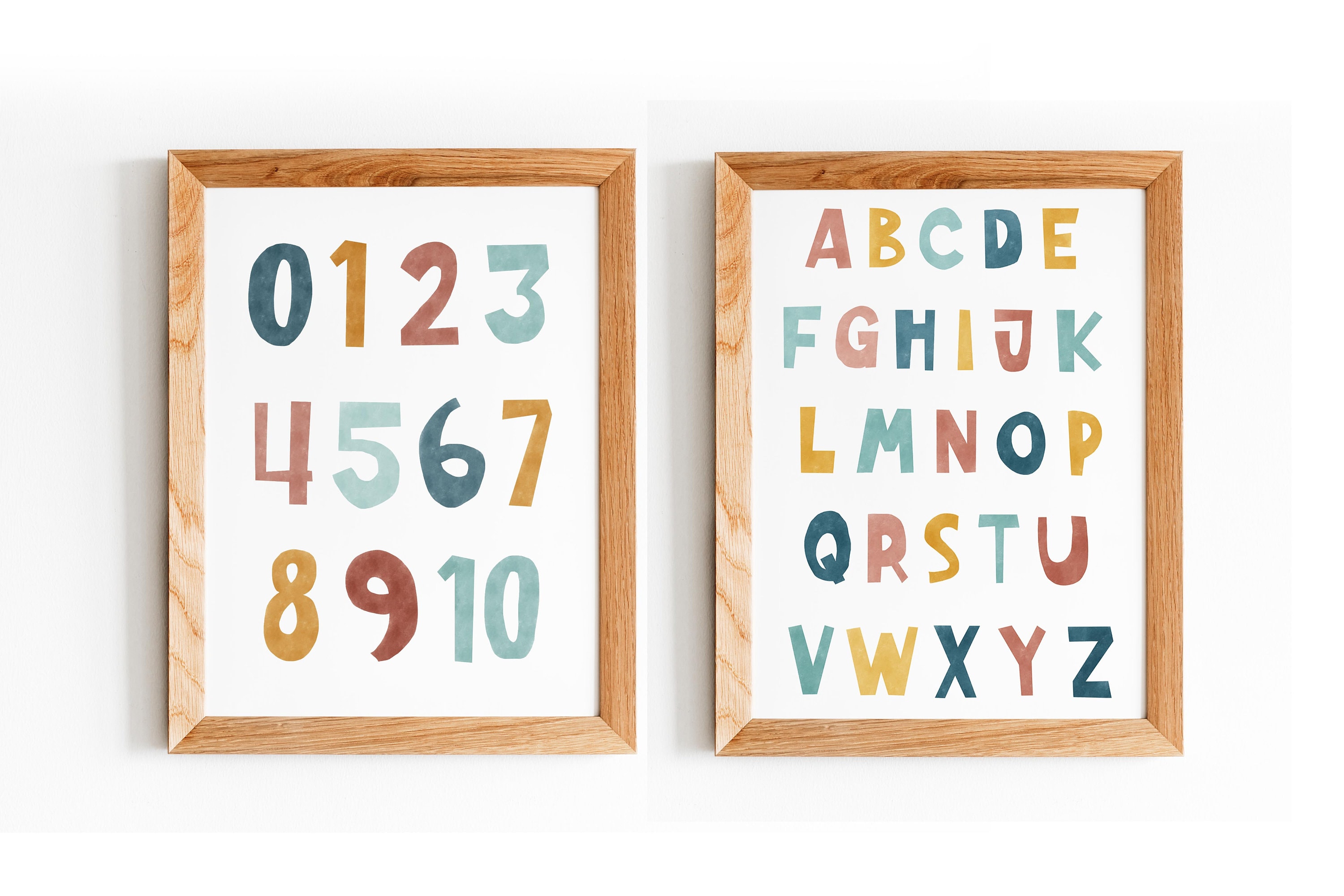 Poster Poster Set Illustration numbers 1-10 Children's | Etsy