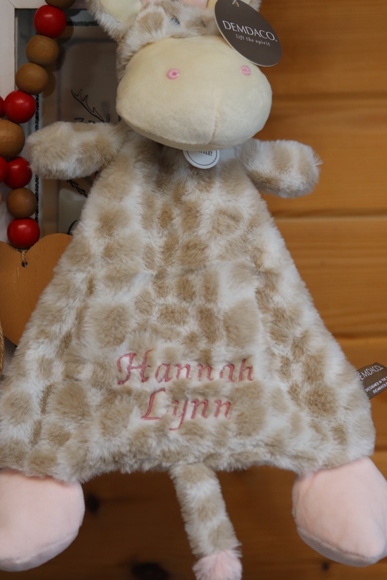 Giraffe Rattle / Personalized Baby / Monogrammed Security | Etsy