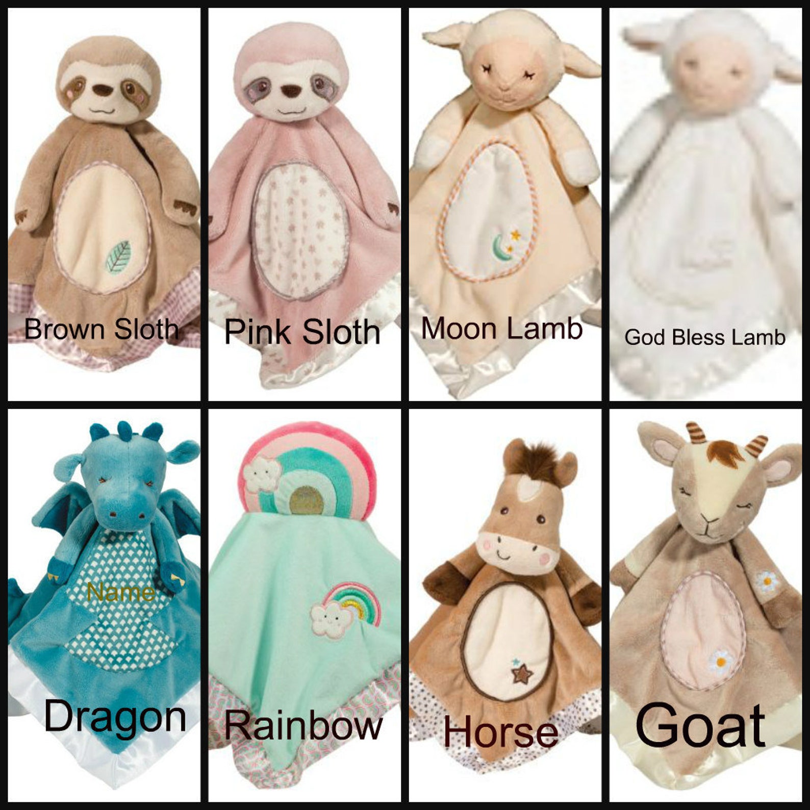 Personalized Baby lovies / Security Blanket / Girl Gift / Baby | Etsy