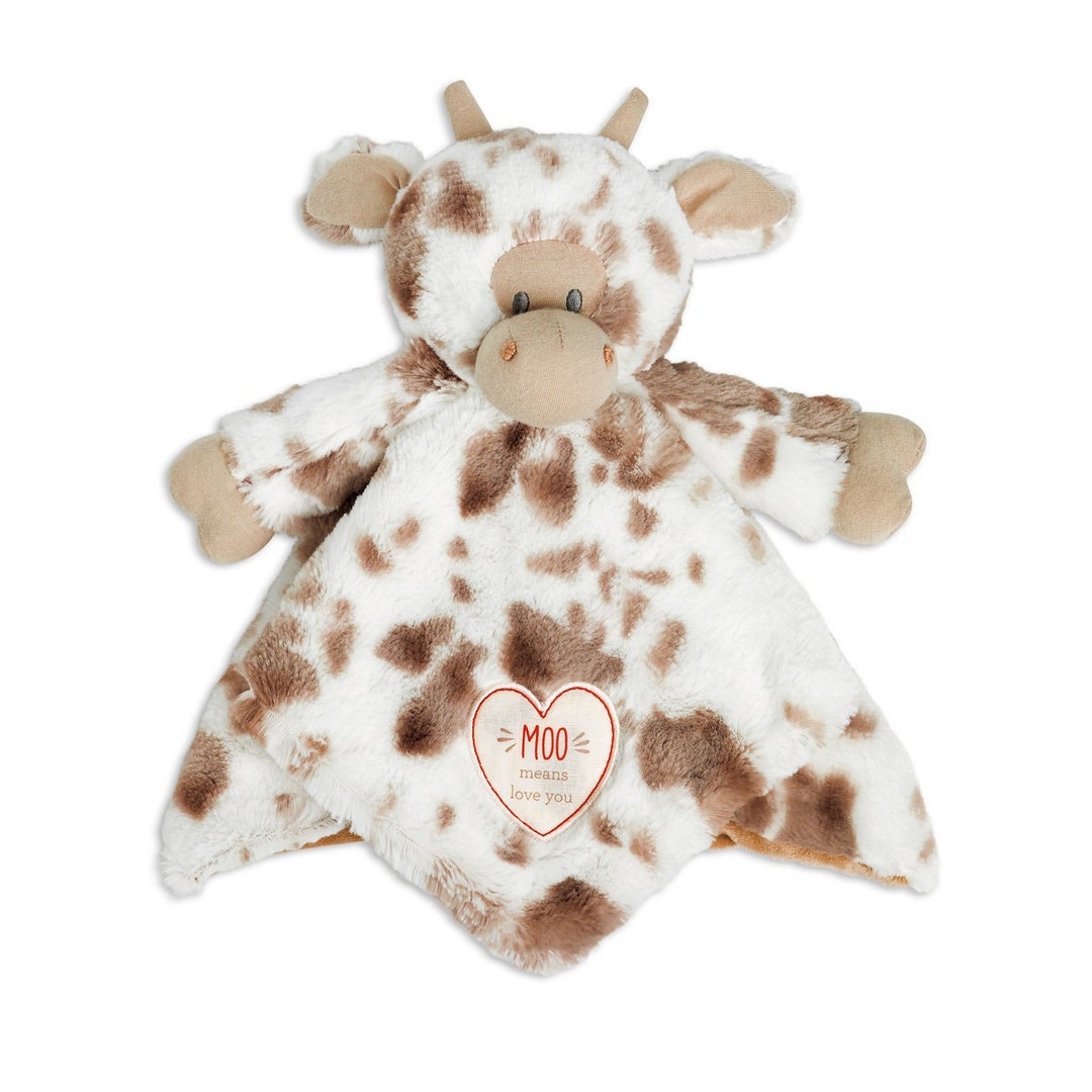 Cow, Farm Animal Plush, Personalized Baby, Monogrammed Security Blanket ...