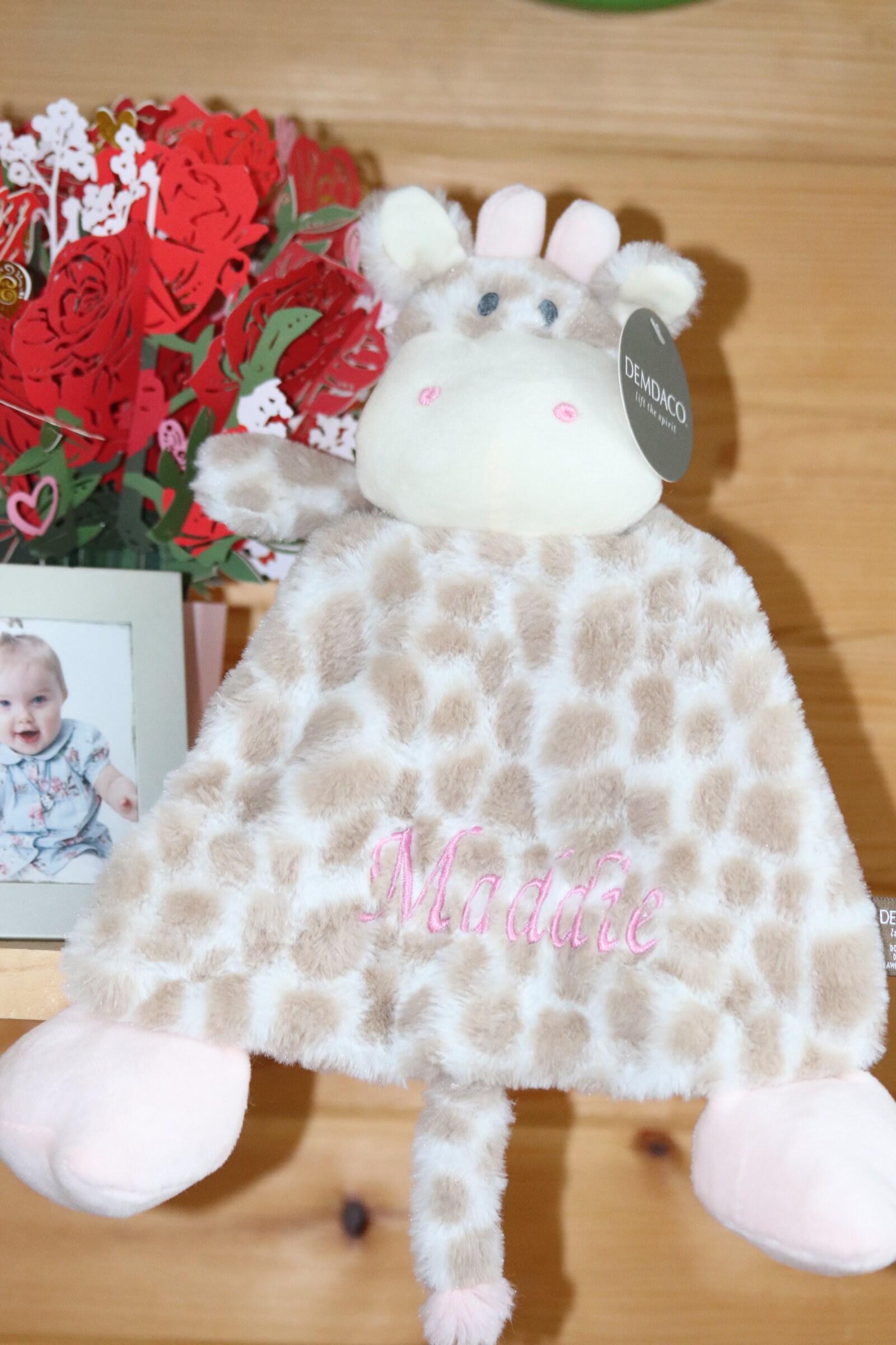 Giraffe Rattle / Personalized Baby / monogrammed Security | Etsy