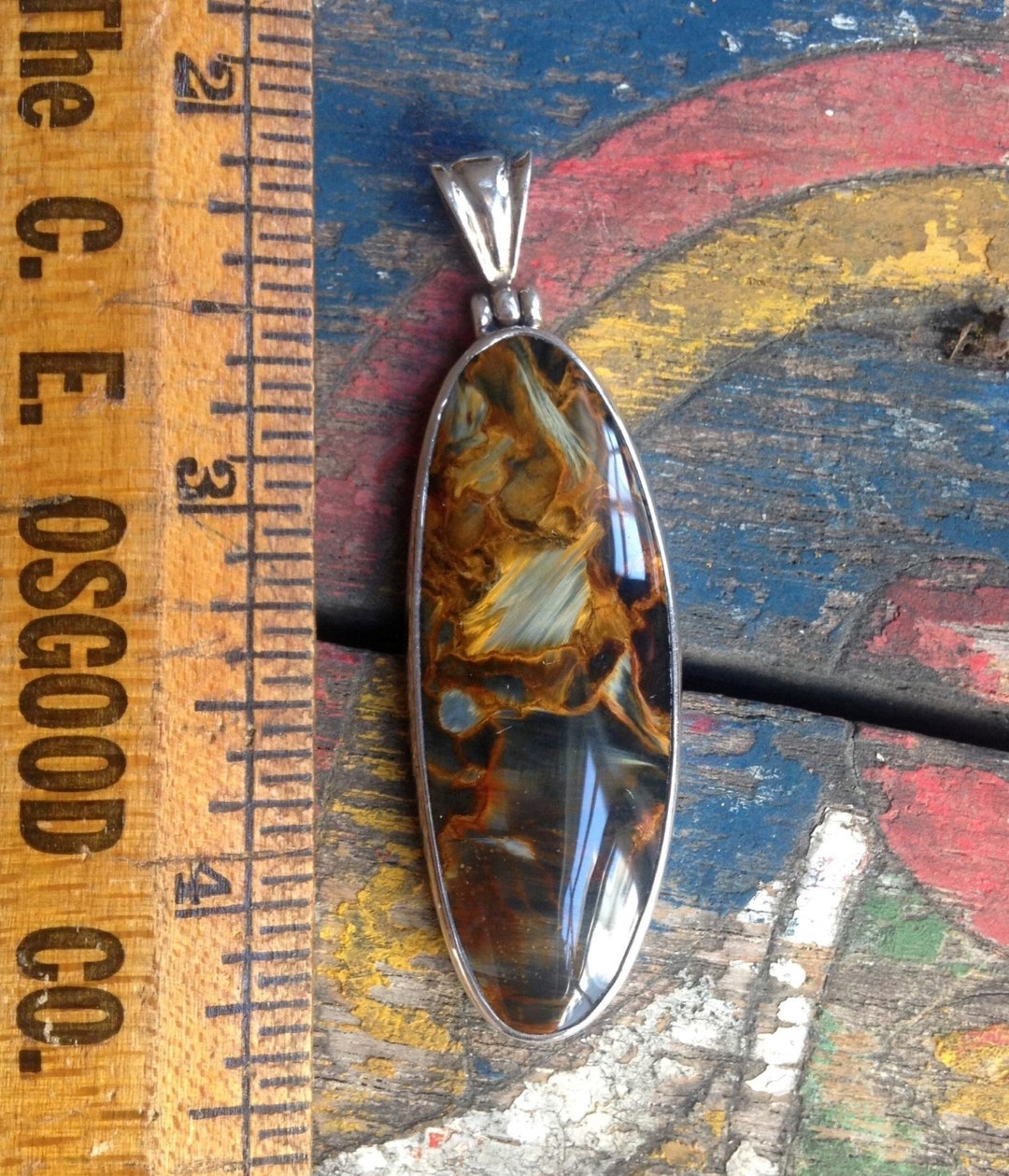 Colgante de pietersita ~ Namibia - Etsy México