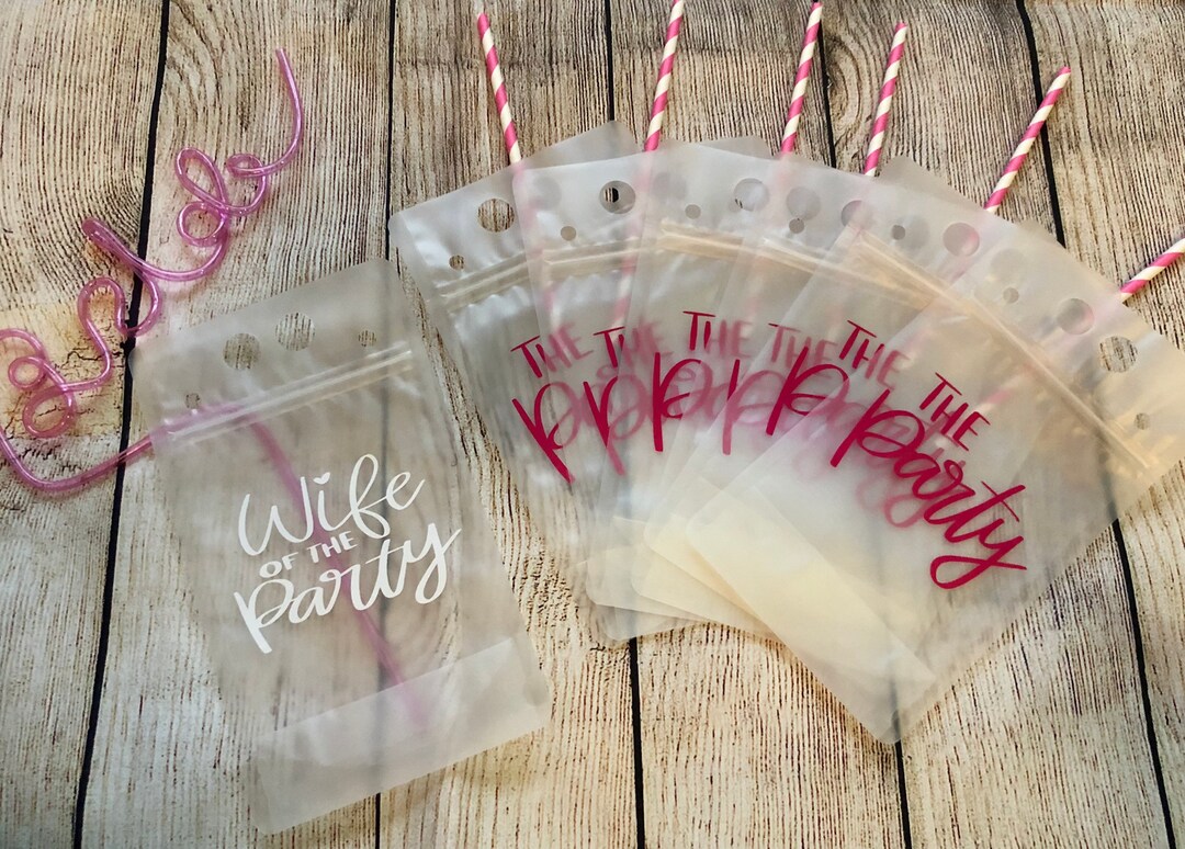 Wife of the Party | the Party | Set of 7 | Adult Drink Pouches ...