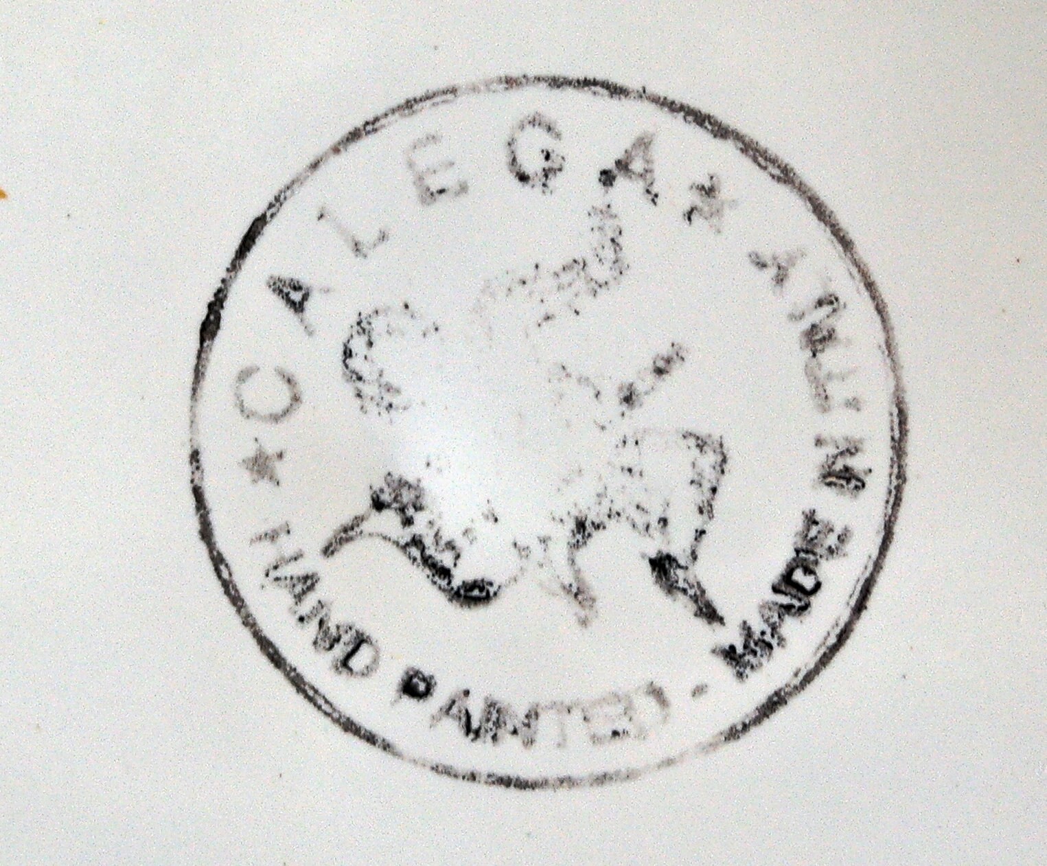 Caleca SALAD PLATE 8 Espero Pattern Green Blue Leaf - Etsy