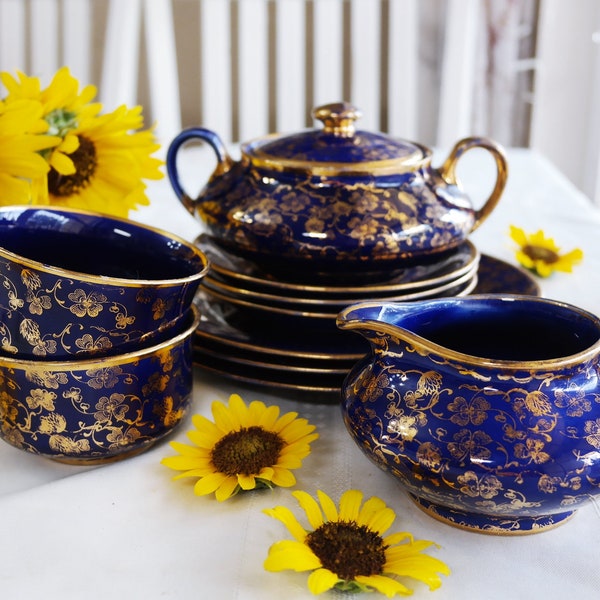 Royal Blue Tea Sets - Etsy