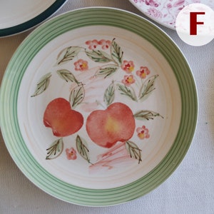 MISMATCHED DINNER PLATES - Apple Pattern - Red Delicious Apples ...