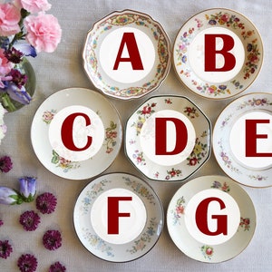 MISMATCHED VINTAGE SAUCERS - English Tea Party - Country Cottage Decor ...