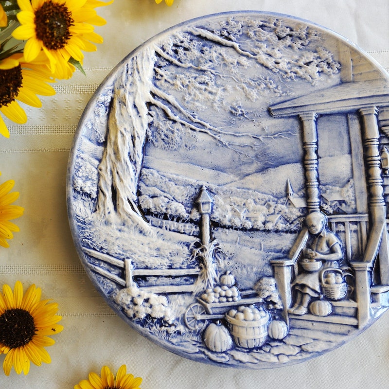 White Plaster Wall Plate - Etsy