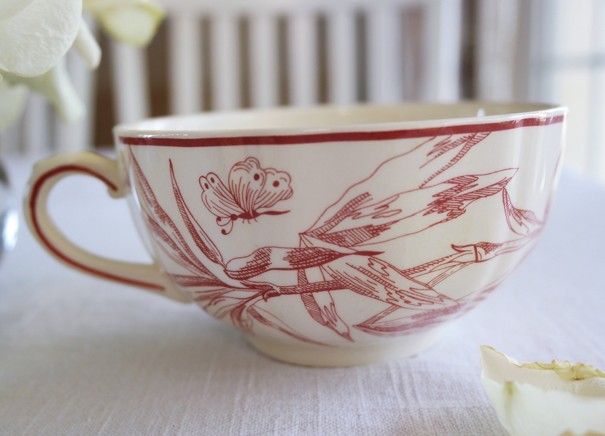 Gien France FLAT CUP 12 Oz Yves Delorme Paris Breakfast - Etsy