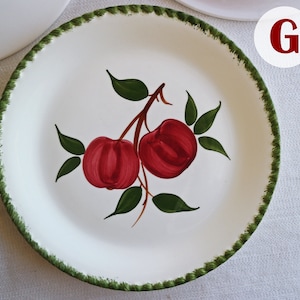 MISMATCHED DINNER PLATES - Apple Pattern - Red Delicious Apples ...