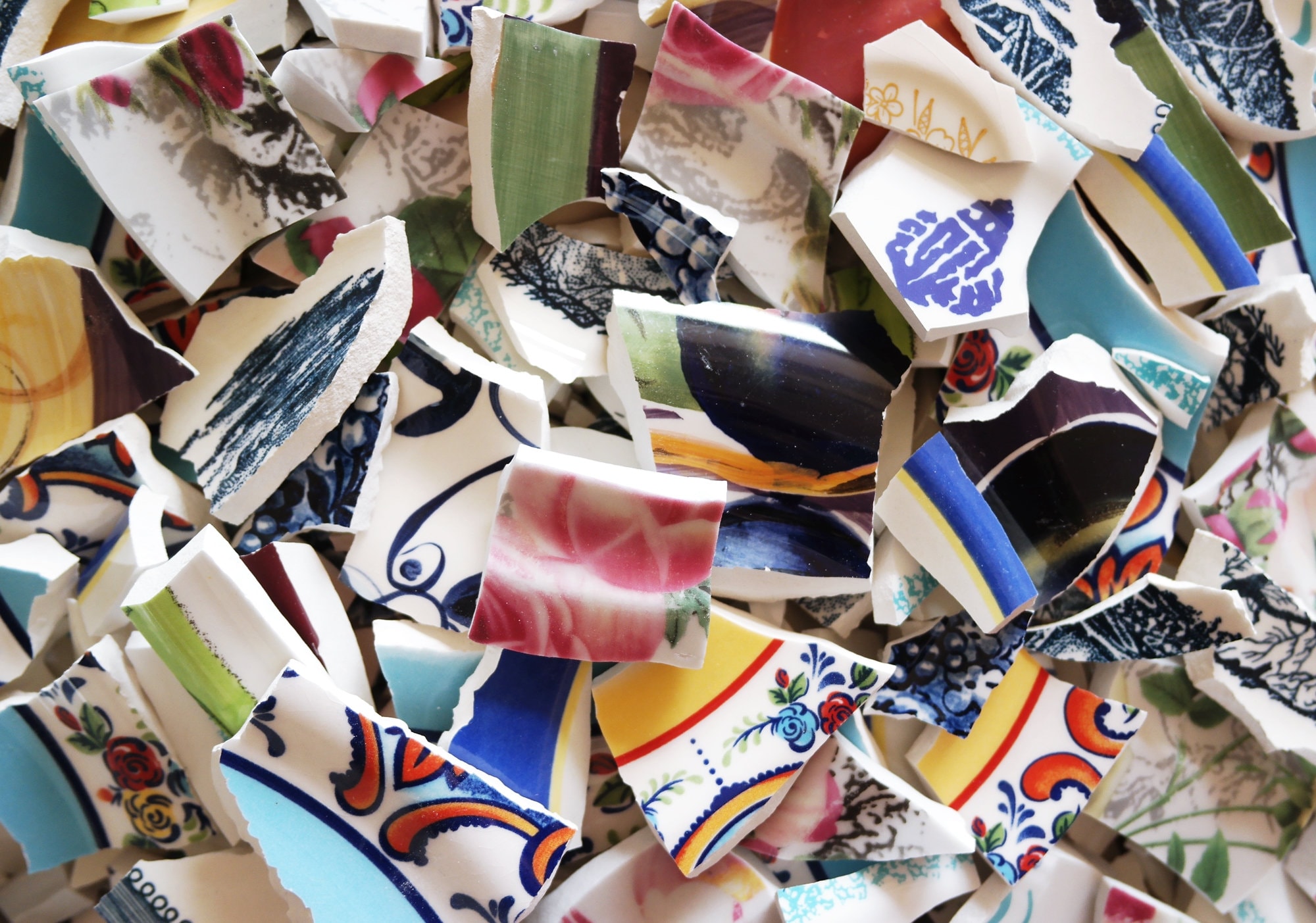 BROKEN POTTERY by POUND - Plate Footers Lips Rims - Cups Bowls ...