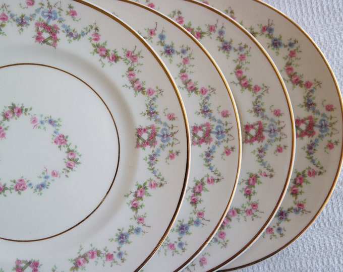 Kenmark Fine China Set in a Delicate Pink Roses Pattern Over a ...