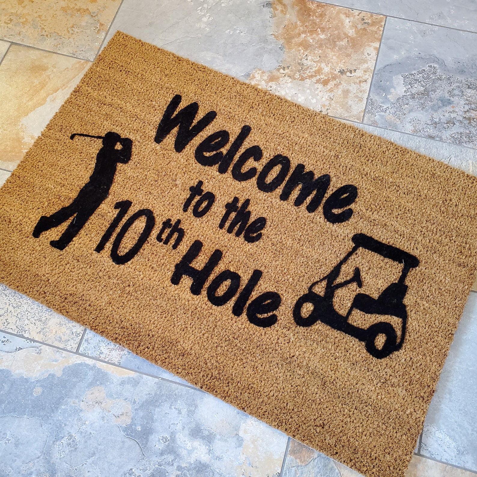 The 19th Hole Door Mat / Golf Doormat / Welcome Mat / Custom - Etsy