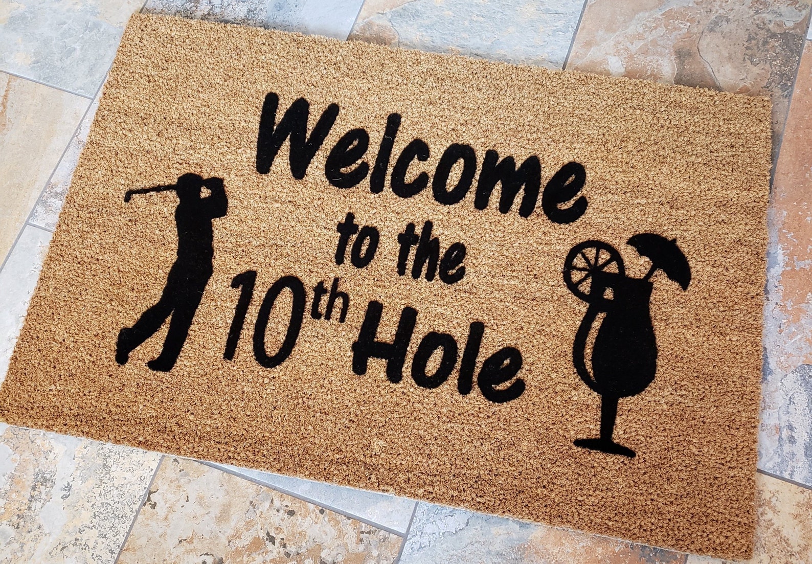 The 19th Hole Door Mat / Golf Doormat / Welcome Mat / Custom - Etsy