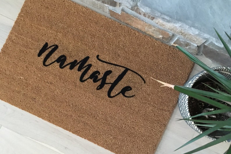 Namaste Gift Namaste Door Mats Yoga Lover Gifts Yoga Gifts | Etsy