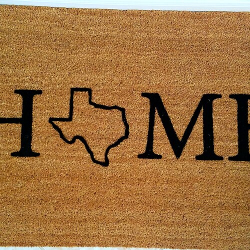 Texas Home Doormat Welcome Mat Housewarming Gift - Etsy