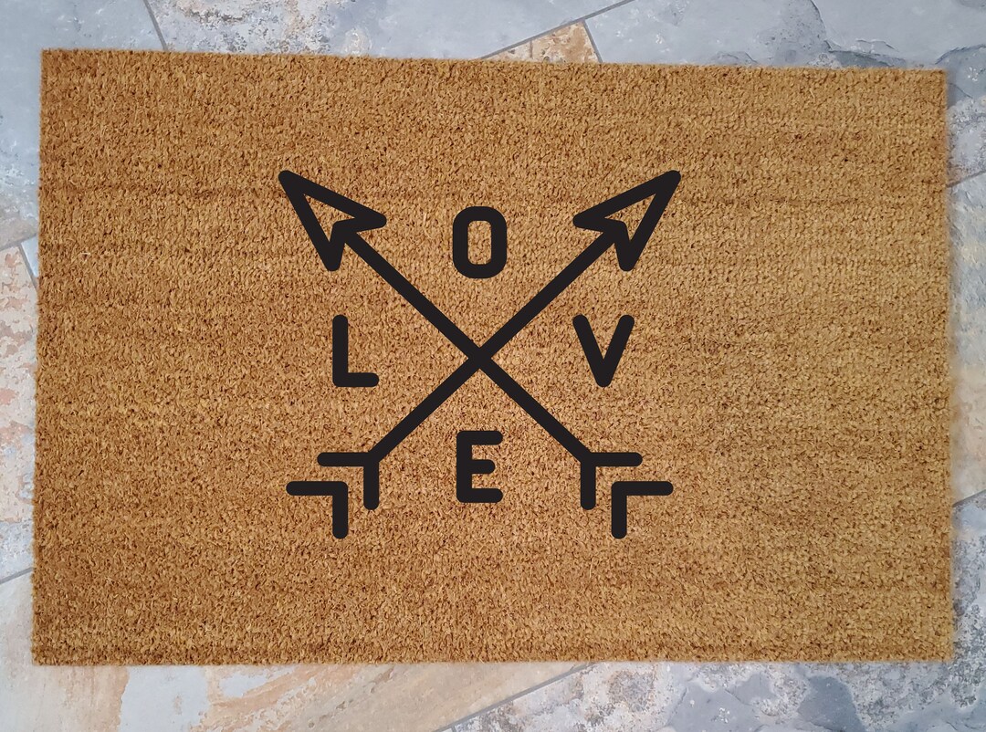 Lovers Doormat / Custom Doormat / Welcome Mat / Romance Welcome / Gifts ...