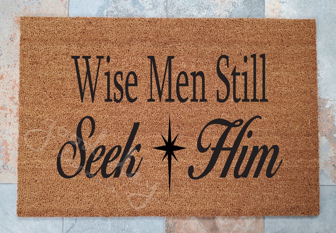 Wise Men Doormat / Custom Doormat / Mat / Personalized Doormat / Follow ...