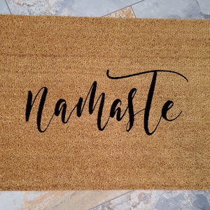 Namaste Gift, Namaste Door Mats, Yoga Lover Gifts, Yoga, Gifts for ...