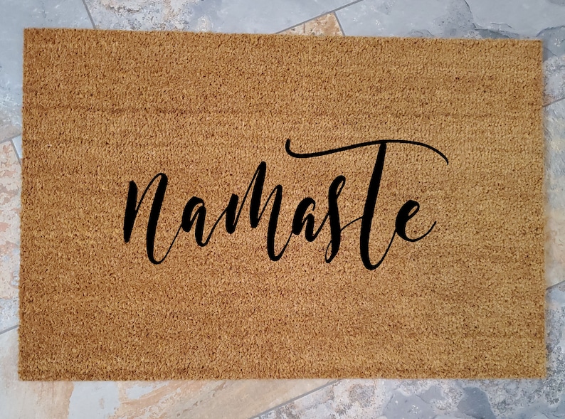 Namaste Gift Namaste Door Mats Yoga Lover Gifts Yoga Gifts - Etsy