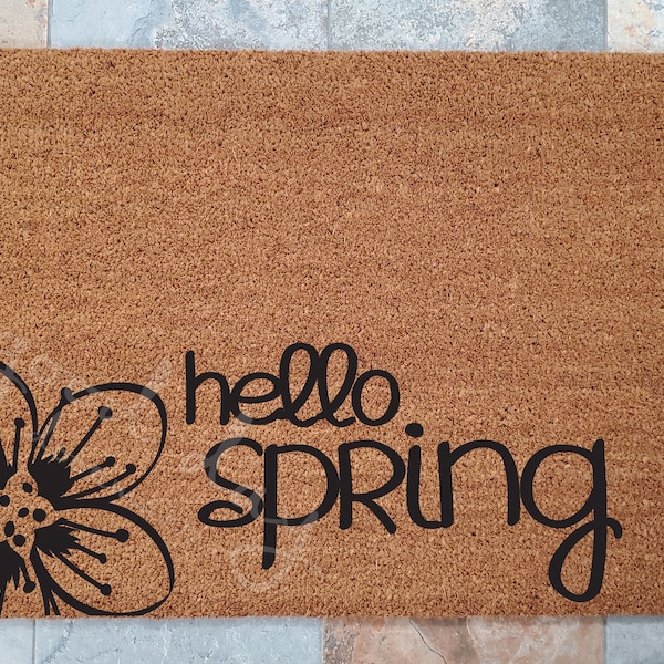 Spring Doormat - Etsy