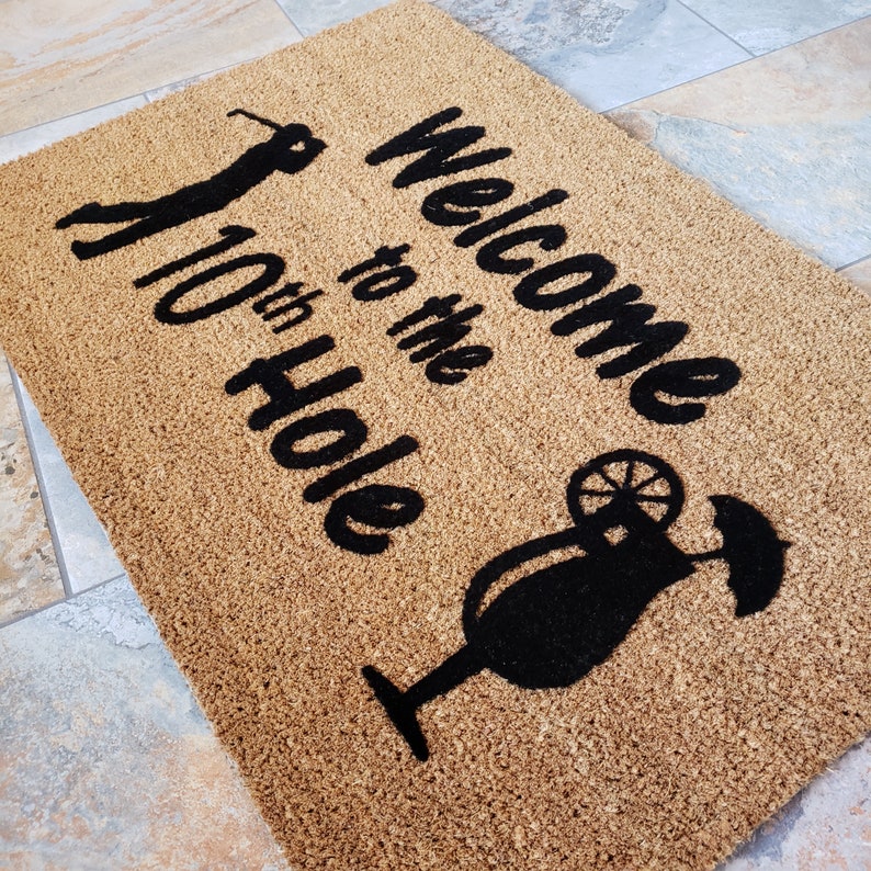 The 19th Hole Door Mat / Golf Doormat / Welcome Mat / Custom - Etsy