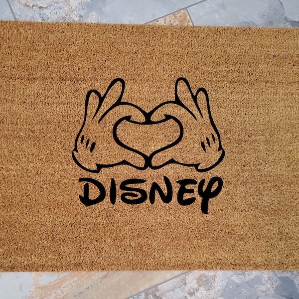 Mickey Mouse Welcome Mat - Etsy