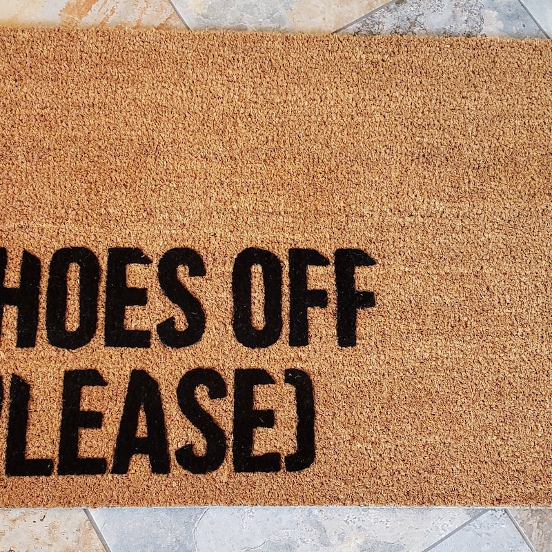 Shoes off Doormat - Etsy