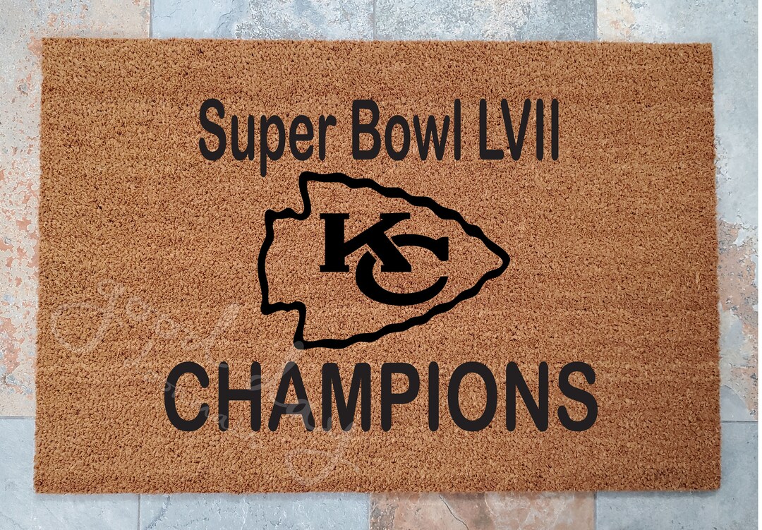 Super Bowl LVII Champions Doormats / KC Chiefs Doormat / Welcome Mat ...