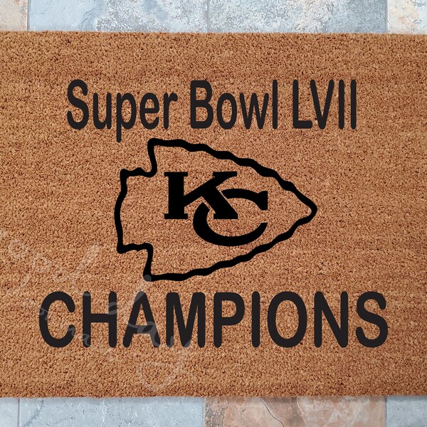 Kansas City Chiefs Door Mat - Etsy