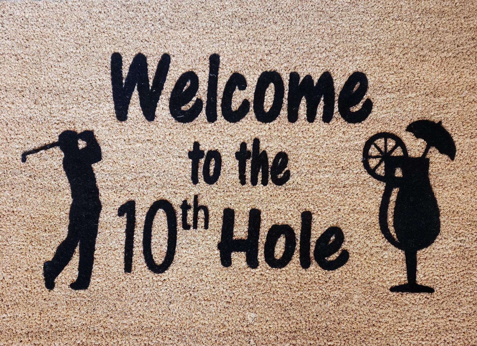 The 19th Hole Door Mat / Golf Doormat / Welcome Mat / Custom - Etsy
