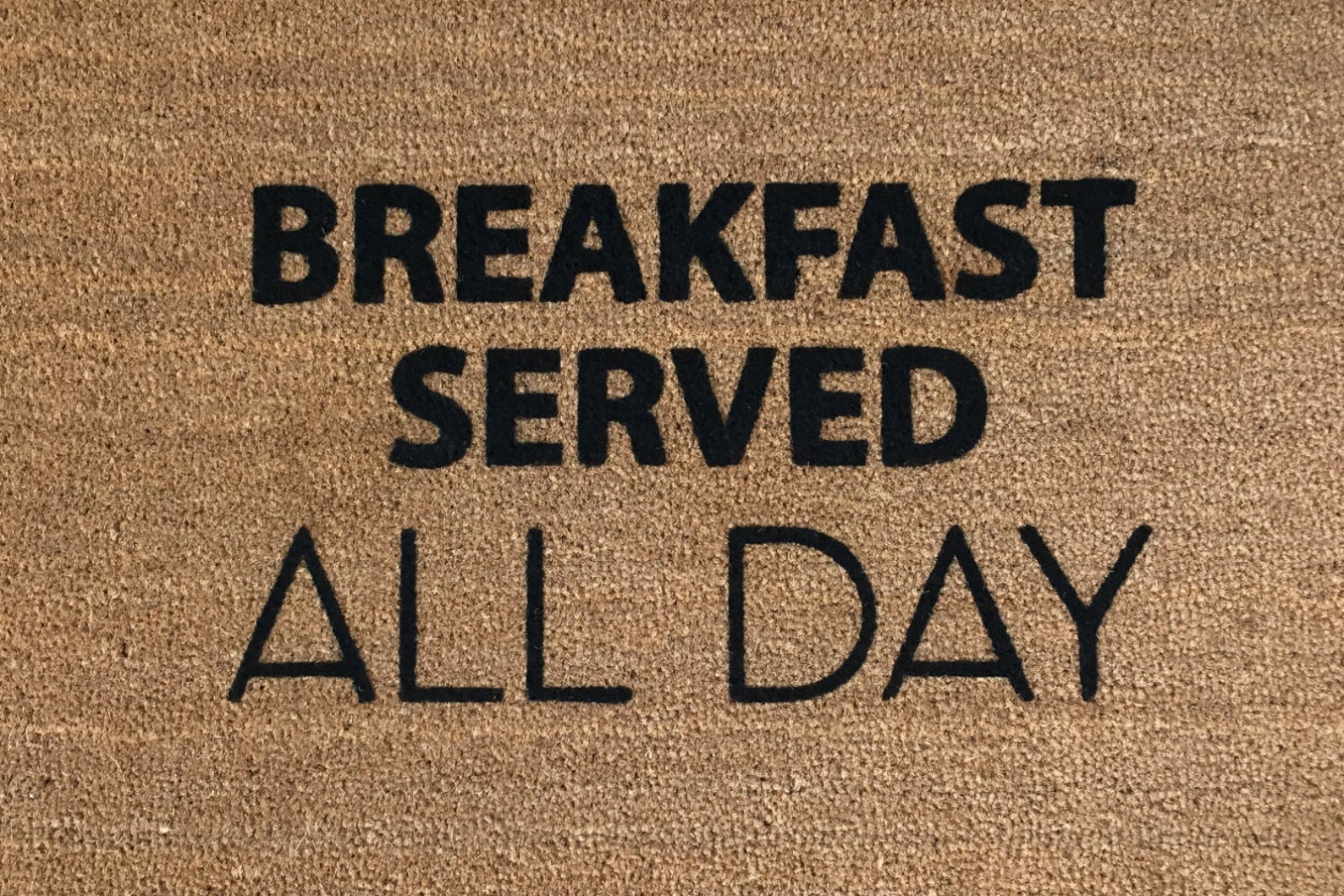Breakfast Served All Day Doormat / Custom Doormats / Welcome - Etsy Denmark