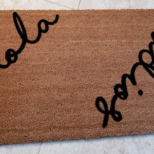 Hello Goodbye Door Mat / Hola Adios Door Mat / Hallo Tchuss Door Mat ...
