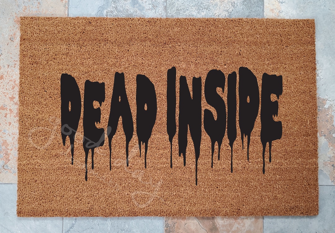 Walking Dead Doormat / Welcome Mat / Custom Doormat / Dead Inside ...