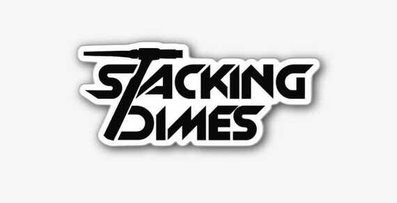 Stacking Dimes Sticker 4-Pack | Etsy
