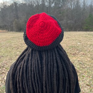 Red Black Green Crochet Rasta Loc Tam Pan African Flag RBG - Etsy