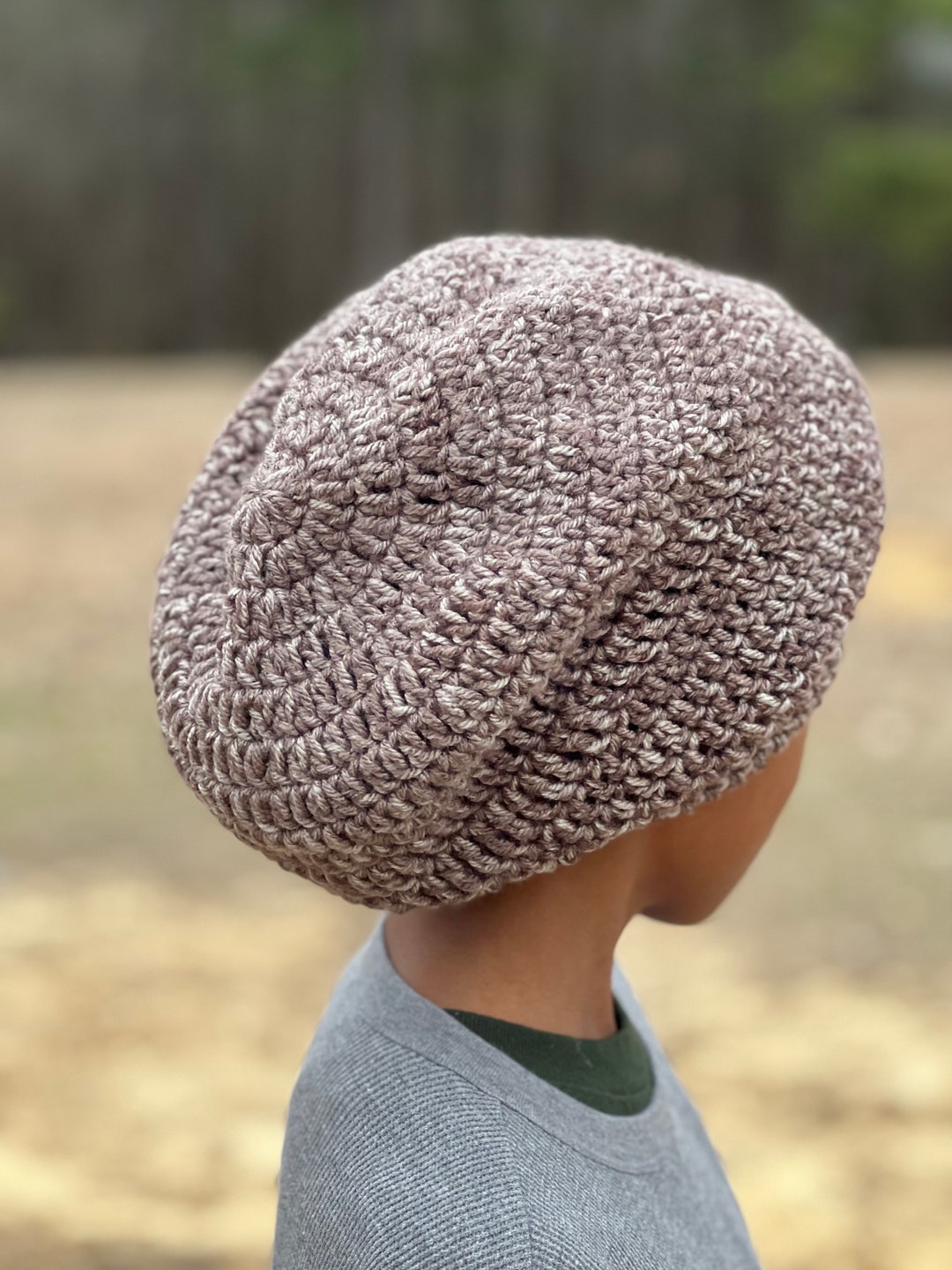 Walnut Brown Crochet Rasta Loc Tam - Etsy