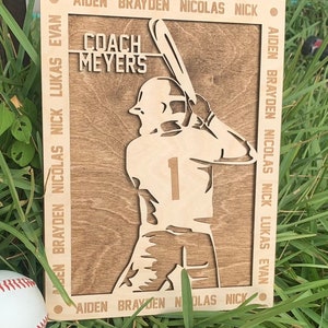 Baseball Coach Gift - Baseball Sign - Etsy