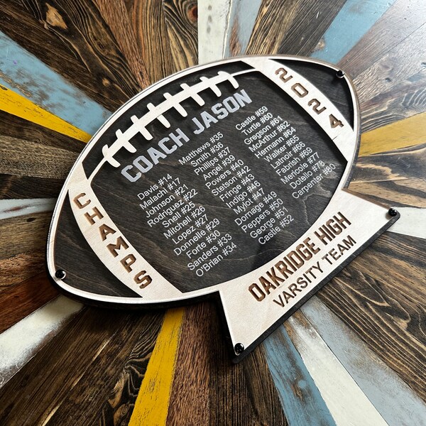 Football Plaque - Etsy