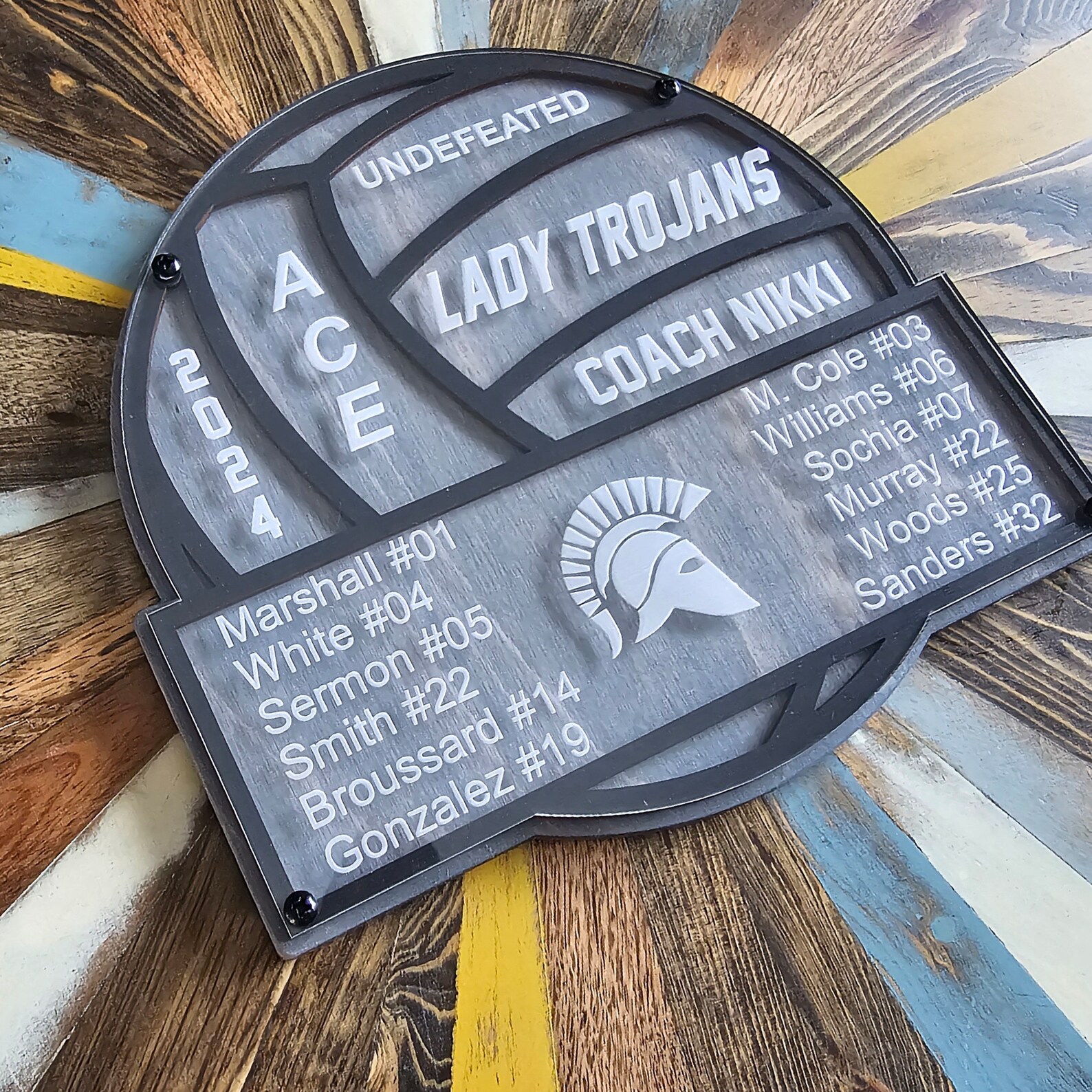 Personalized Volleyball Coach Plaque, End of Season Award, Customized ...