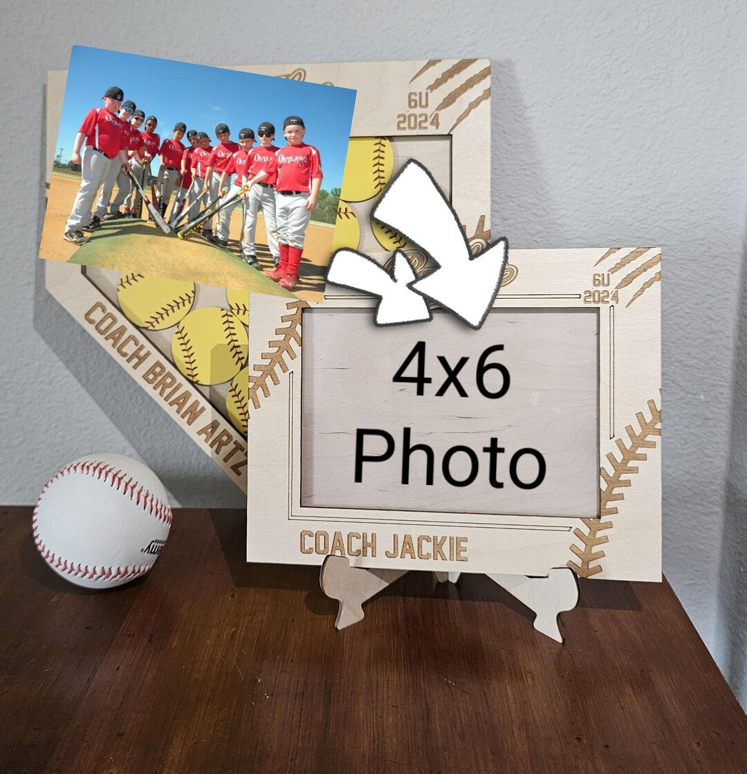 Baseball Photo Frame / Softball / Personalized - Etsy