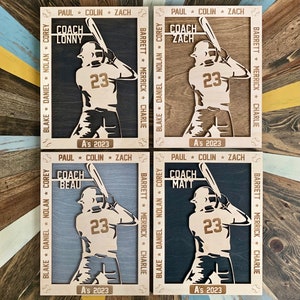 Baseball Coach Gift - Baseball Sign - Etsy