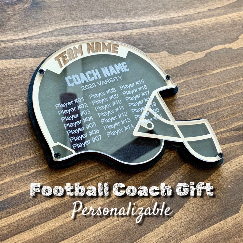 Football Coach Gift End of Season Gift - Etsy