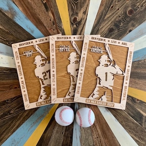 Baseball Coach Gift - Baseball Sign - Etsy