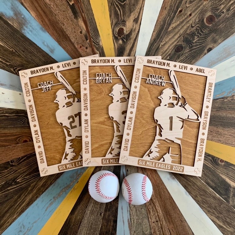 Baseball Coach Gift - Baseball Sign - Etsy