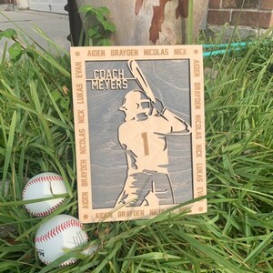 Baseball Coach Gift Baseball Sign - Etsy